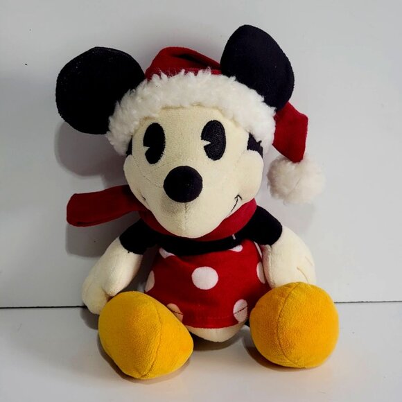 Disney | Toys | New Disneys Minnie Mouse Christmas Plush 8 Vintage ...